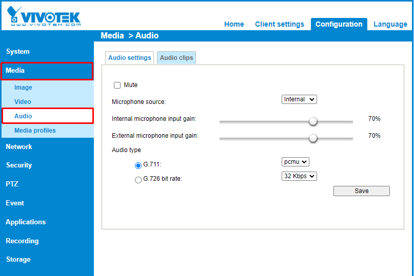 [All cameras] What audio compression formats are supported in VIVOTEK ...