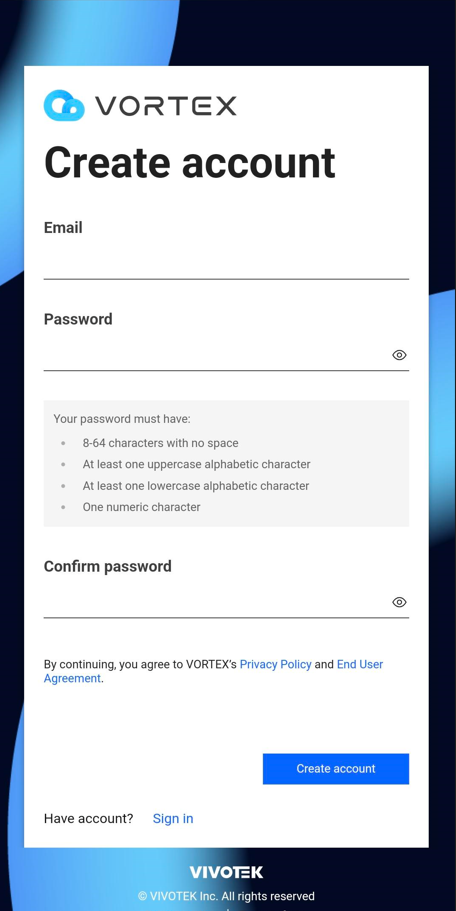 [VORTEX] Getting Started: Setting up your VORTEX account – VIVOTEK ...