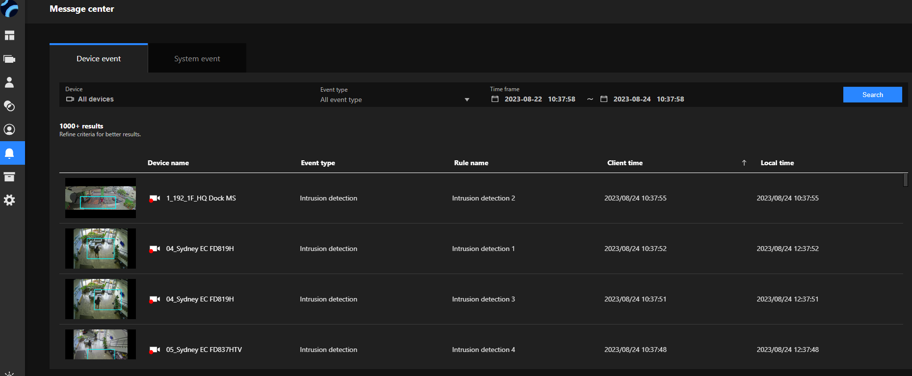 [VORTEX Portal] Accessing past events using the portal Message center ...