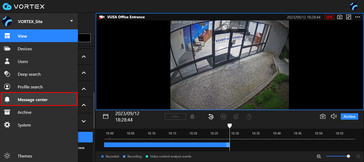 [VORTEX Portal] Accessing past events using the portal Message center ...