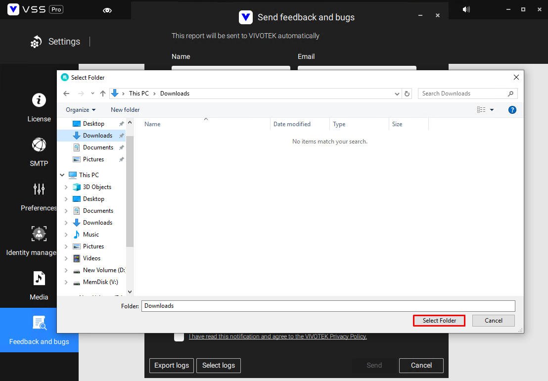How to download the VAST Security Station logs created in a specific ...
