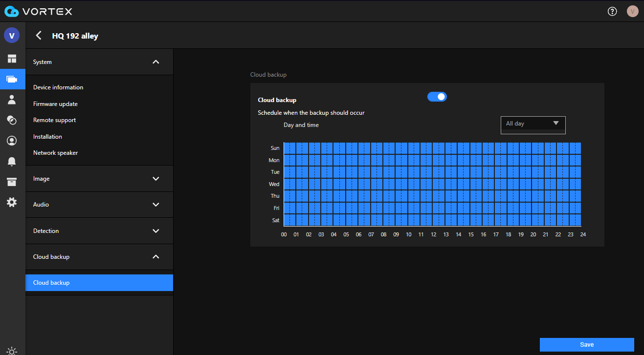 [VORTEX] Getting Started: Setting up Cloud Backup for VORTEX cameras – VIVOTEK Support Center