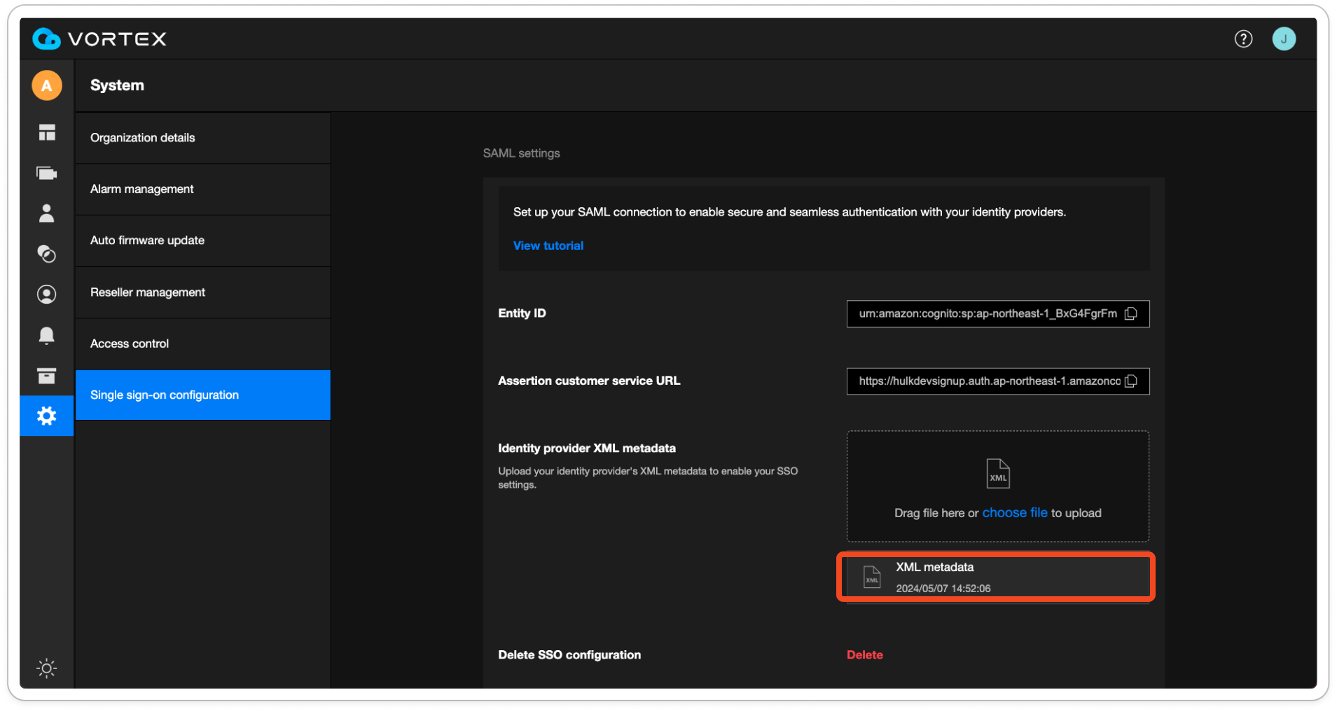 [VORTEX] How to Configure VORTEX to enable SAML single sign-on ...