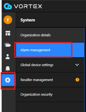 [VORTEX Portal] How can I set up alarm notifications for VORTEX Connect ...