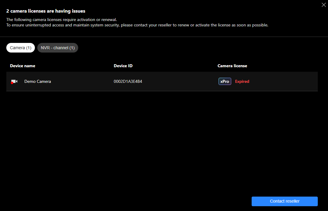 [VORTEX Portal] How will I know if there is a license issue that needs ...