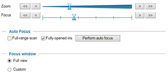 [All cameras] How many types of Focus UIs do VIVOTEK cameras offer ...