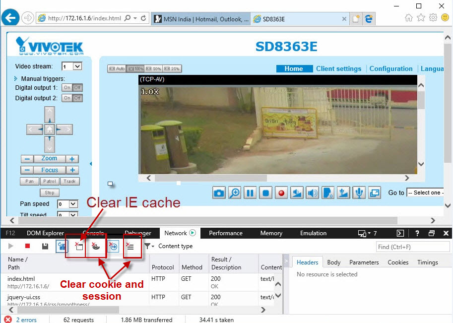 [All cameras] Camera web UI is abnormal – VIVOTEK Support Center