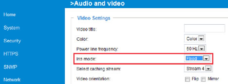 [All cameras] How to choose the three options "Fixed", "Indoor ...