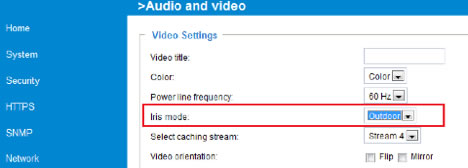 [All cameras] How to choose the three options "Fixed", "Indoor ...